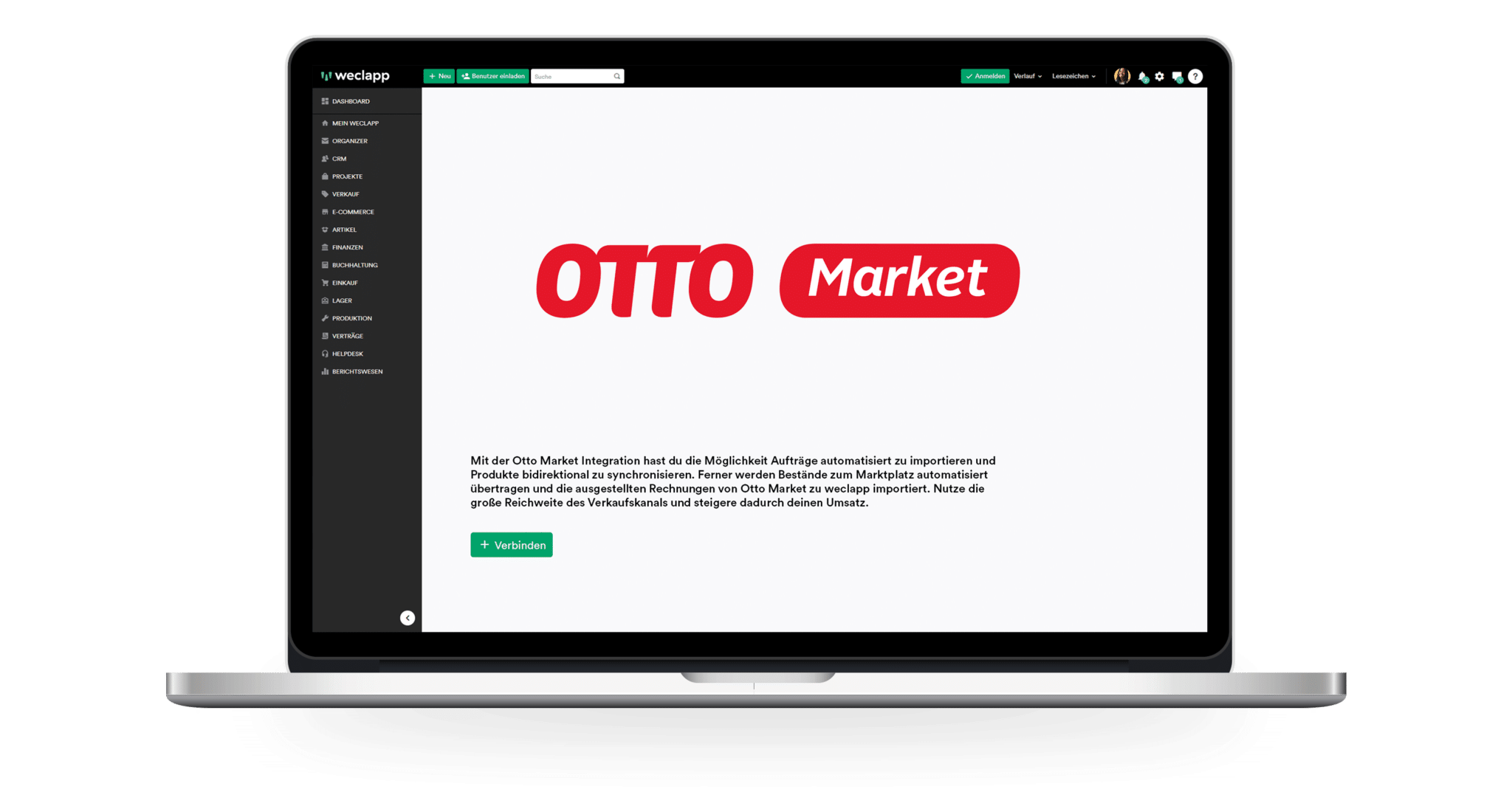 weclapp und Otto Market: erleichterter Online-Handel!