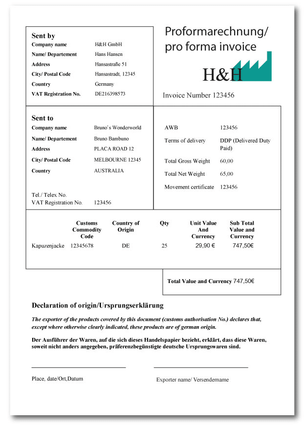 Proformarechnung einfach erklärt • Alles was du wissen musst!